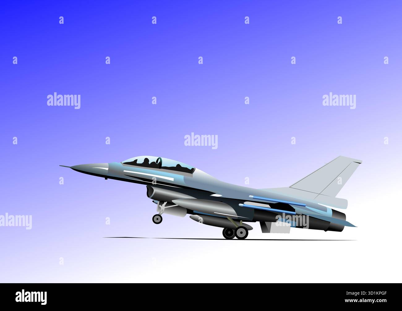 Fighter jet plane taking Stock Vector Images - Alamy