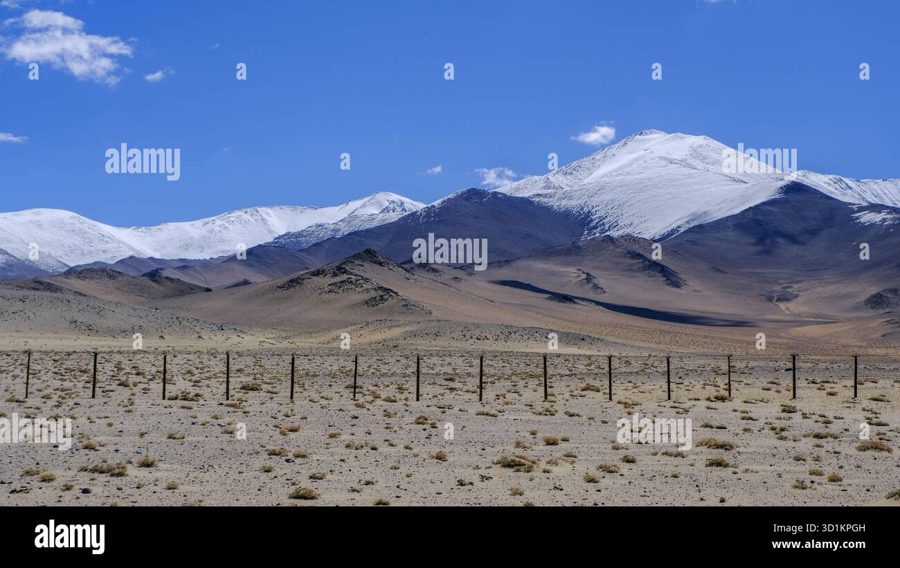 The buffer zone along Tajikistan-China border in the Pamir Highway, the ...
