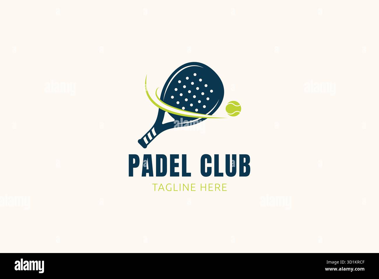 Padel Club Tennis Ball Logo Sports and Athletic Professional Sign ...