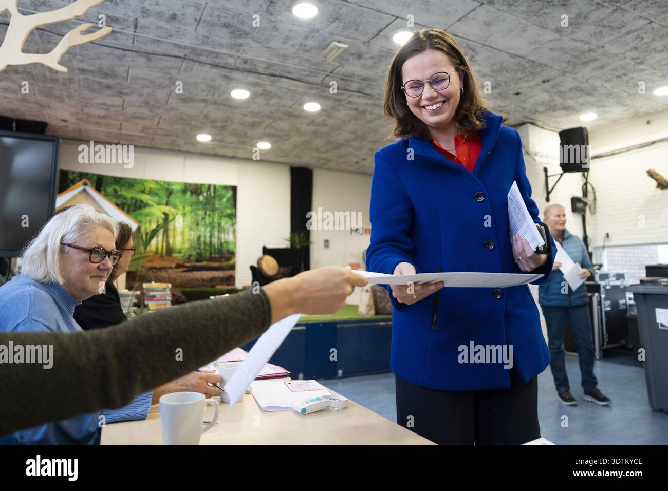 GOUDA - Mirjam Bikker, the leading candidate of the Christian Union (CU ...