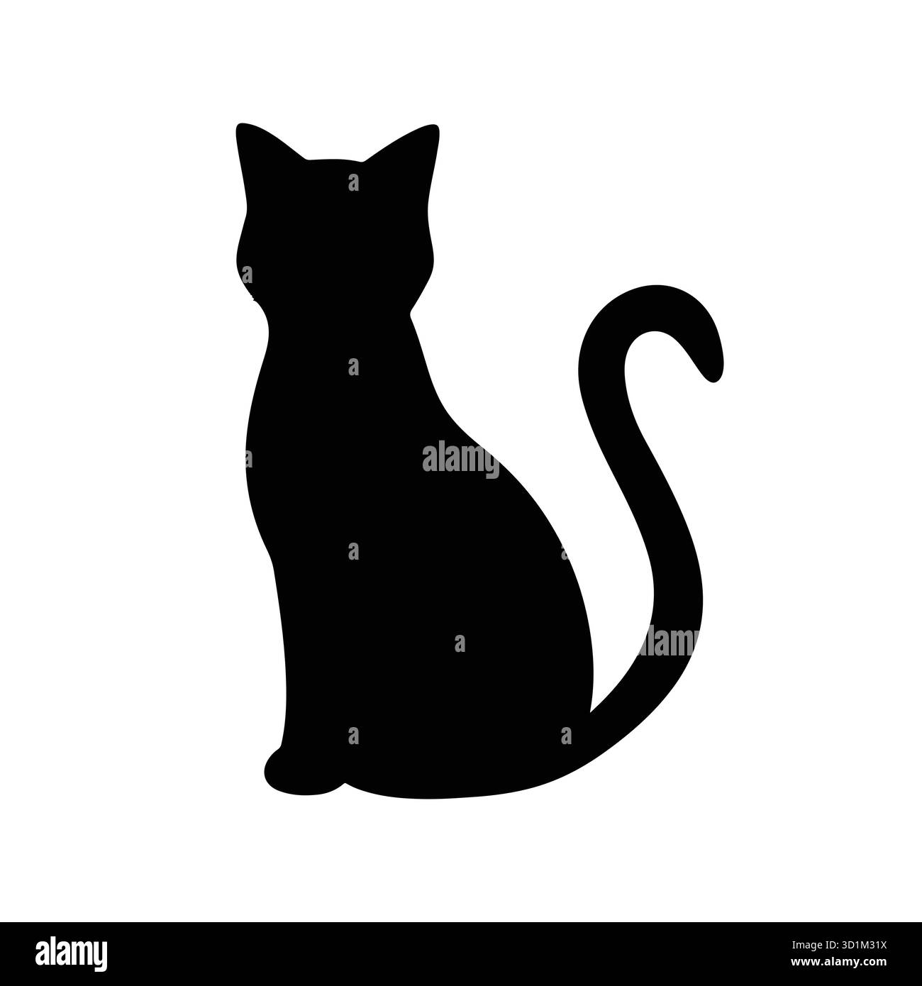 Side profile white tail Stock Vector Images - Alamy