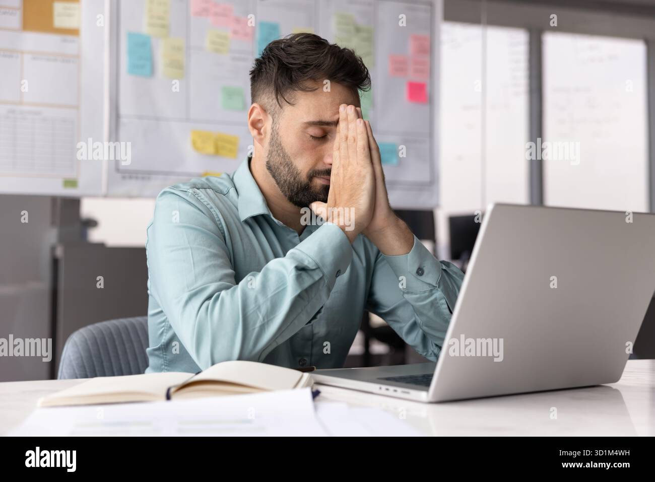 Overworked businessman hands on hi-res stock photography and images - Alamy