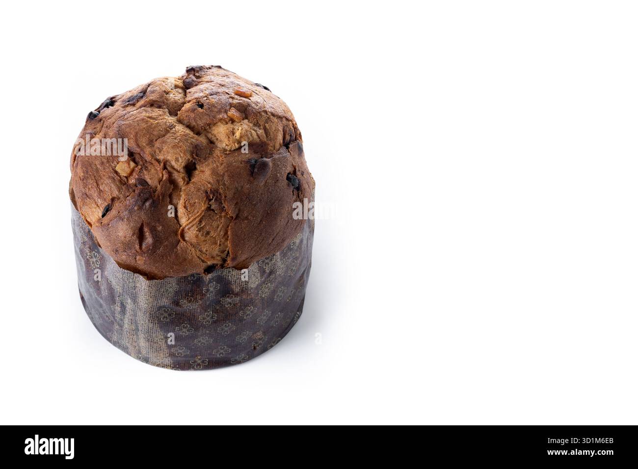 Traditional Italian Panettone isolated on white background Stock Photo ...