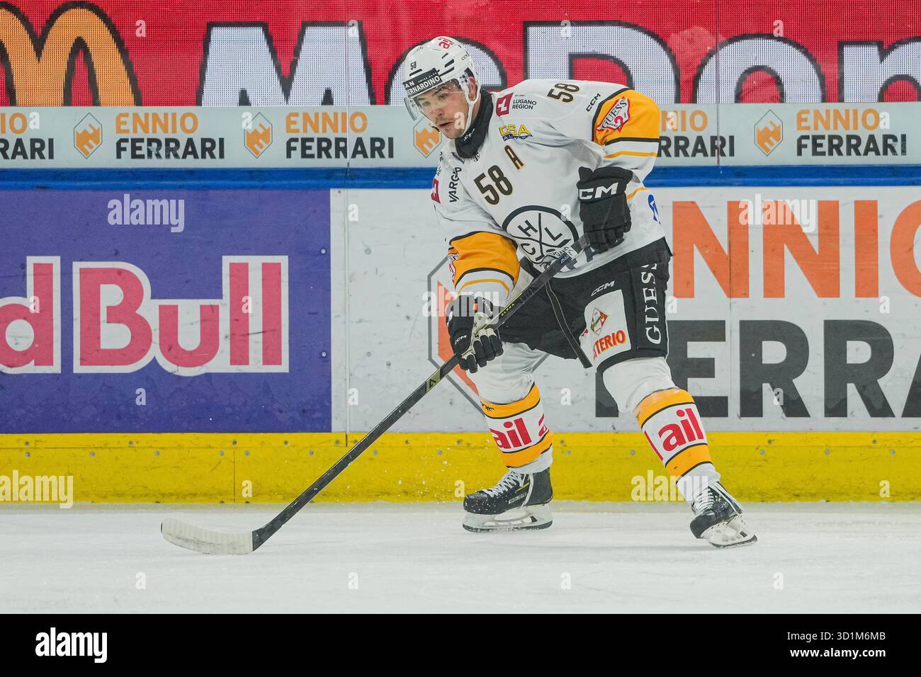 28/10/2025, Ambri, Gottardo Arena, NL: HC Ambri-Piotta - HC Lugano, #58 ...
