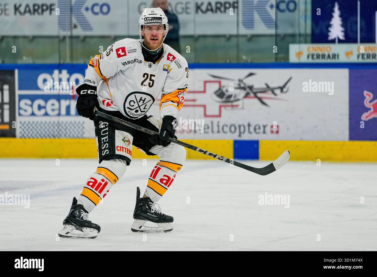 28/10/2025, Ambri, Gottardo Arena, NL: HC Ambri-Piotta - HC Lugano, #25 ...