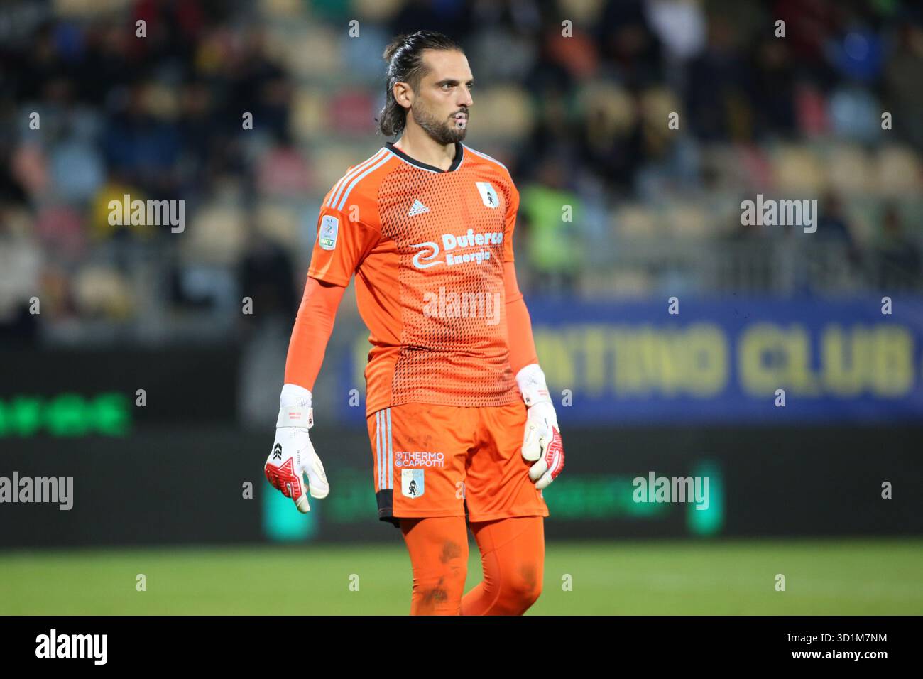 Simone Colombi of Virtus Entella Chiavari is in action during the 9th ...