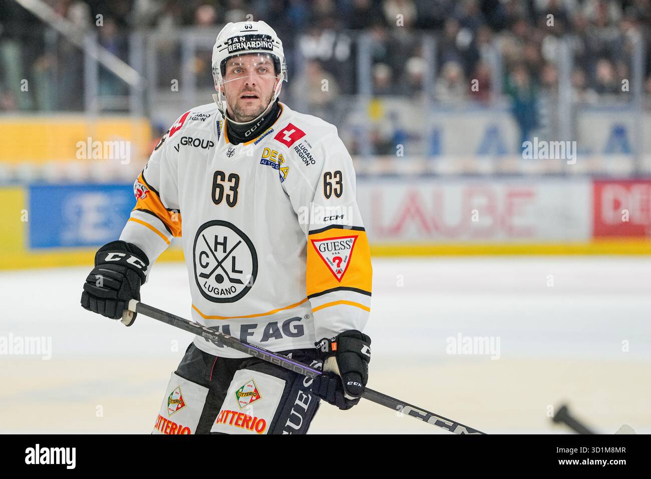 28/10/2025, Ambri, Gottardo Arena, NL: HC Ambri-Piotta - HC Lugano, #63 ...