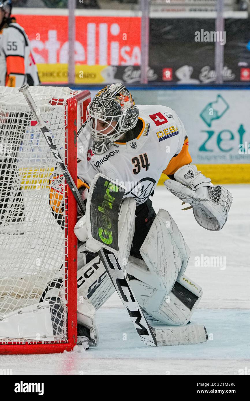 28/10/2025, Ambri, Gottardo Arena, NL: HC Ambri-Piotta - HC Lugano, #34 ...