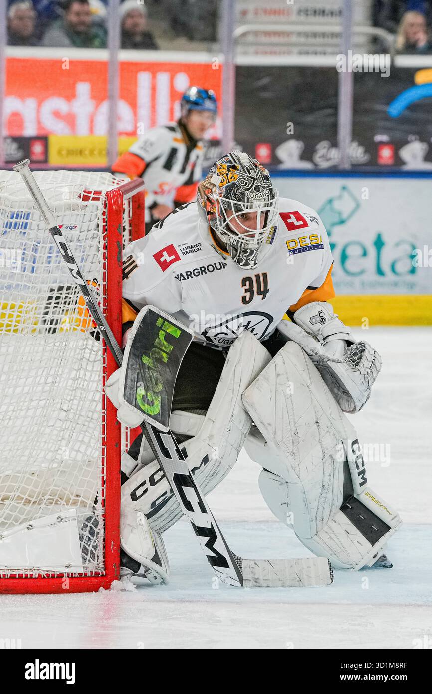 28/10/2025, Ambri, Gottardo Arena, NL: HC Ambri-Piotta - HC Lugano, #34 ...