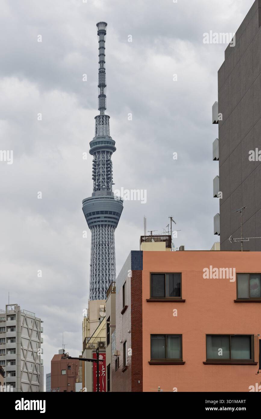 View of the The Sakura Skytree tower in Tokyo Japan. One of World's ...