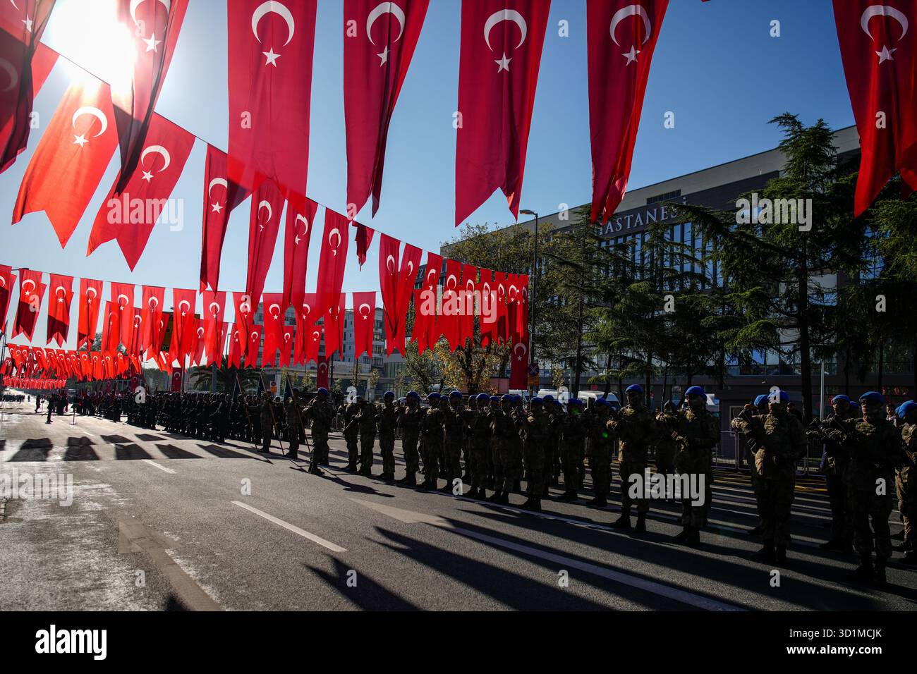 Turkey's soldiers parade as part of celebrations marking the 102nd ...