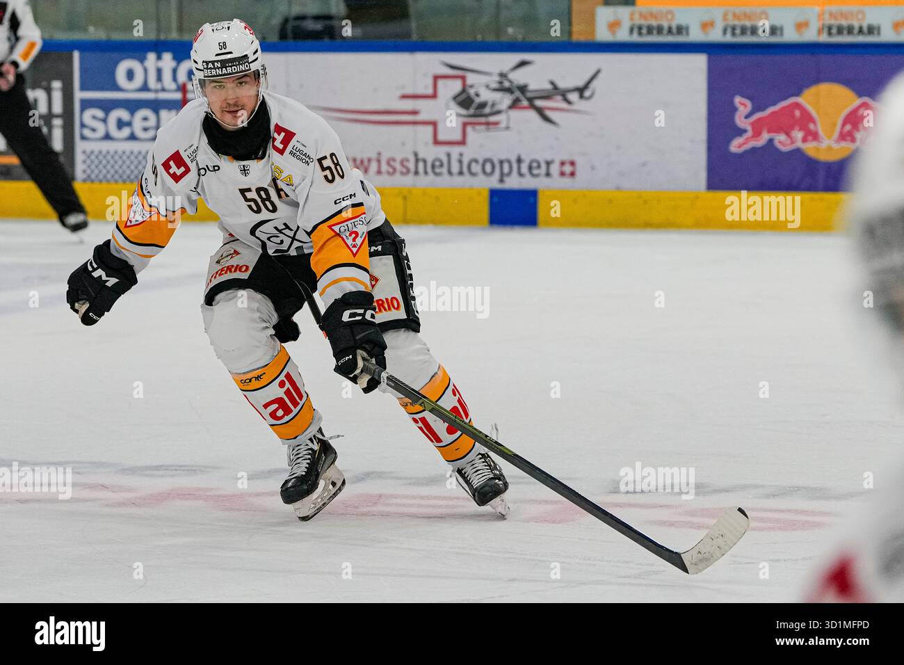 28/10/2025, Ambri, Gottardo Arena, NL: HC Ambri-Piotta - HC Lugano, #58 ...