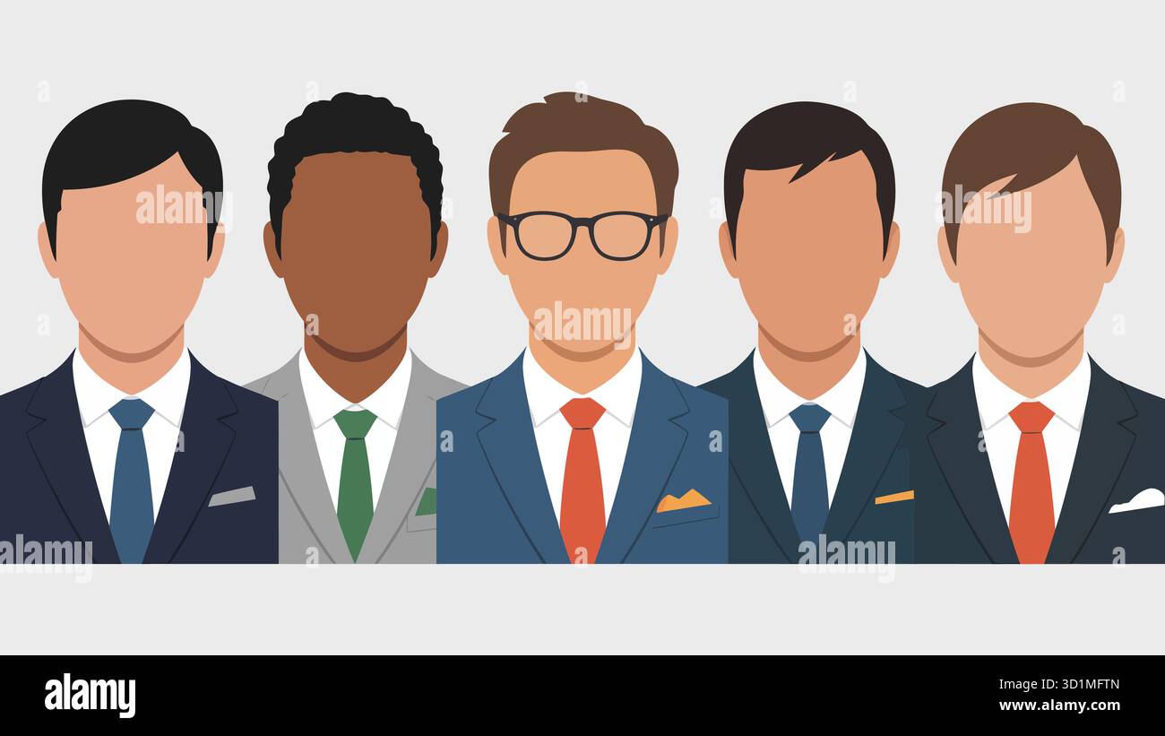 Male in recruitment suit Stock Vector Images - Alamy