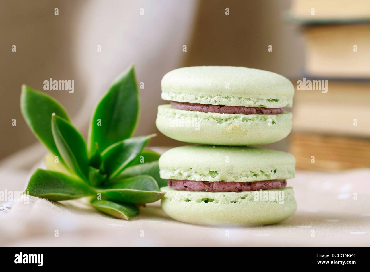 French macaroons festive and party dessert Stock Photo - Alamy