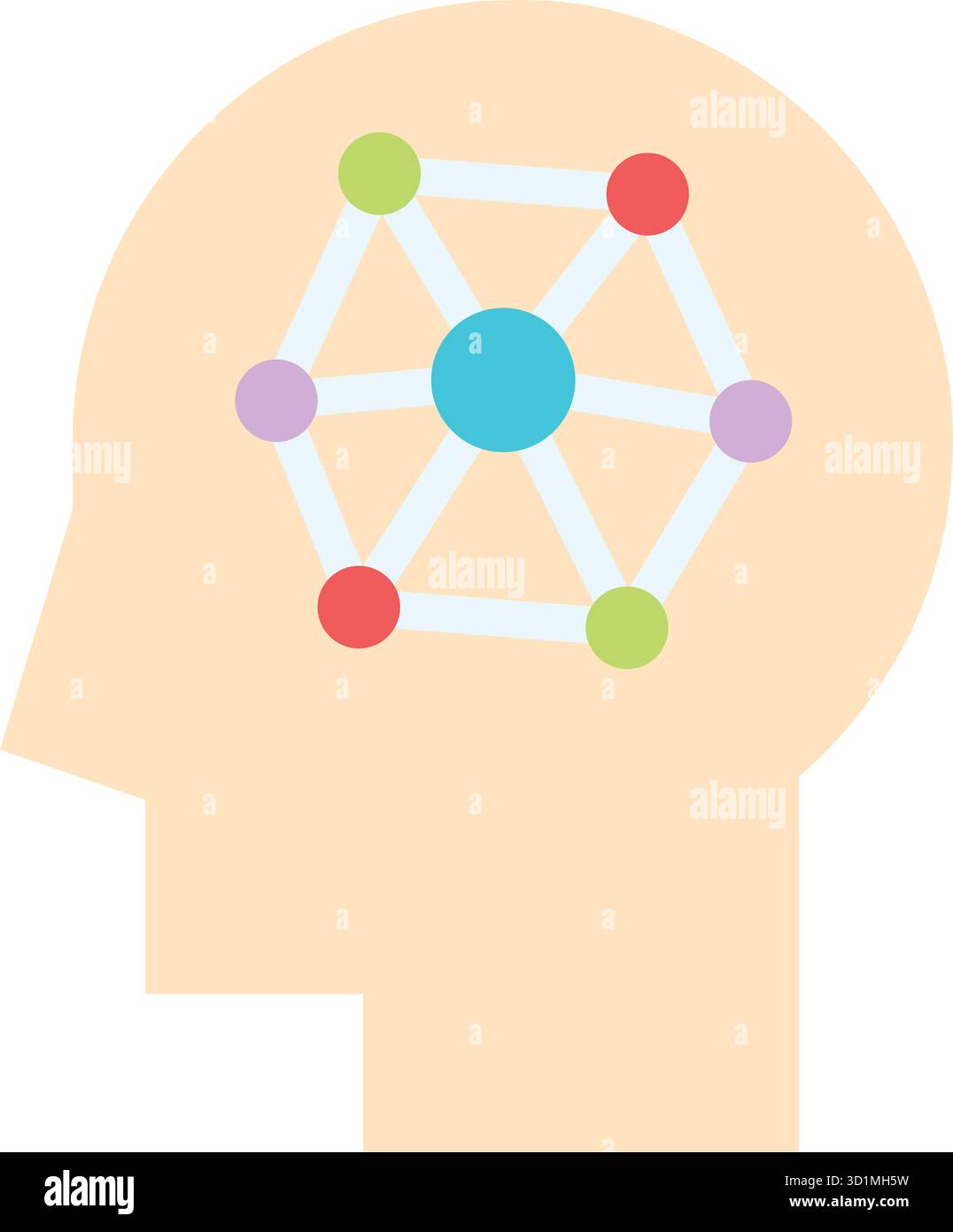 Brain Wiring icon vector image. Suitable for mobile apps, web apps and ...