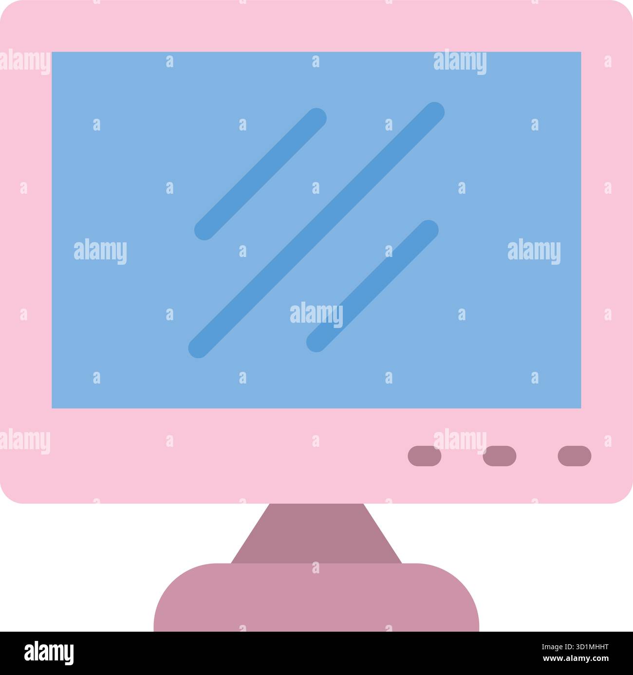 CRT Monitor icon vector image. Suitable for mobile apps, web apps and ...