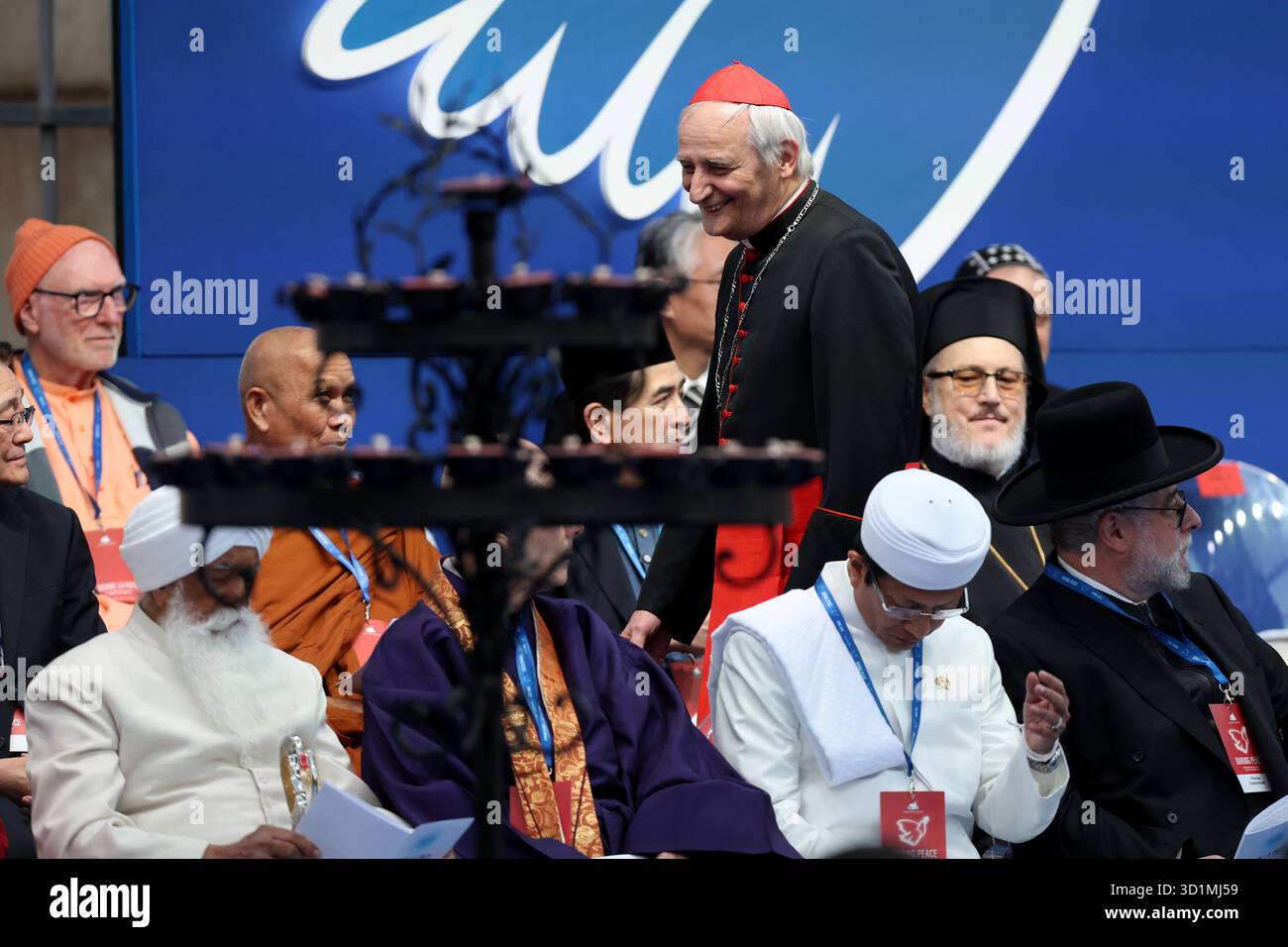 Rome, Italy, October 28, 2025: Cardinal Matteo Maria Zuppi on stage ...