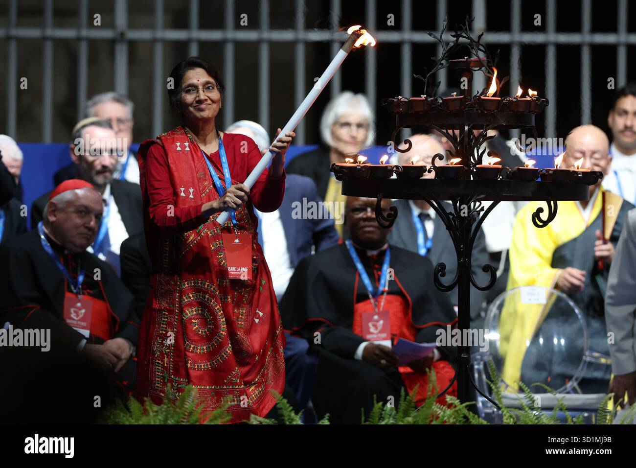 Rome, Italy, October 28, 2025: Representatives of different religions ...