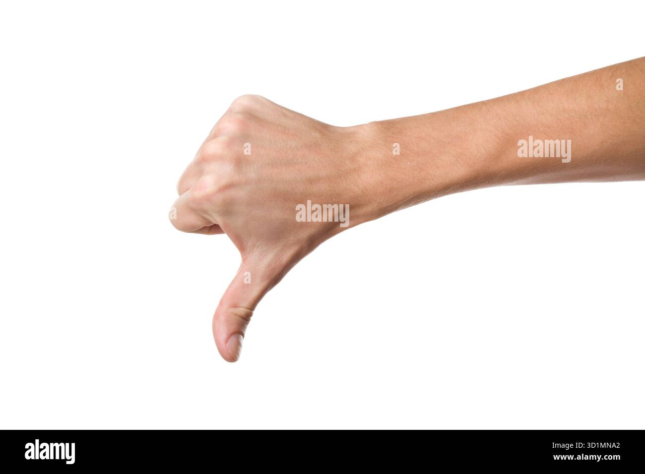 Disapproval - thumbs down hand sign Stock Photo - Alamy