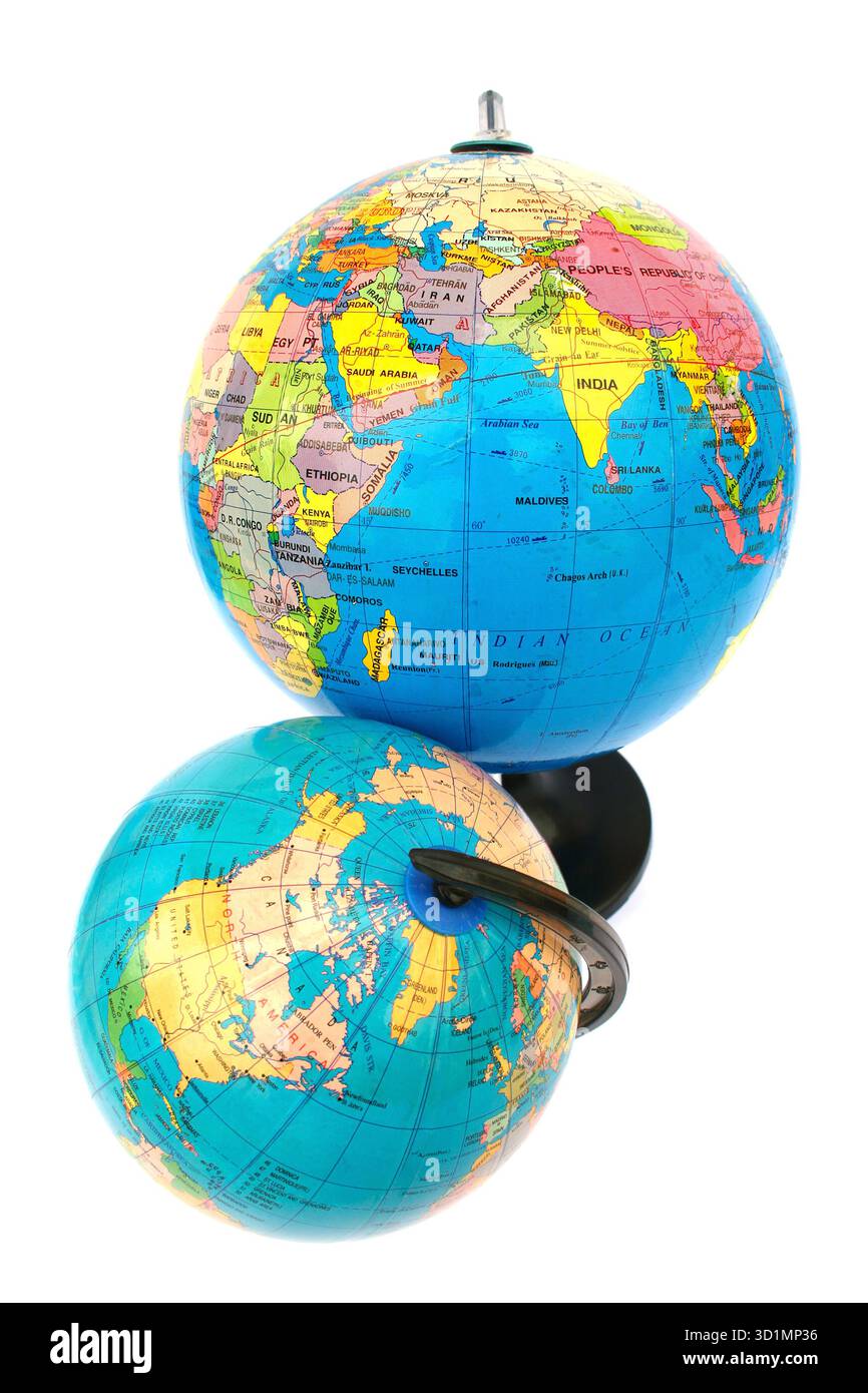 Bolivia on map globe Cut Out Stock Images & Pictures - Alamy