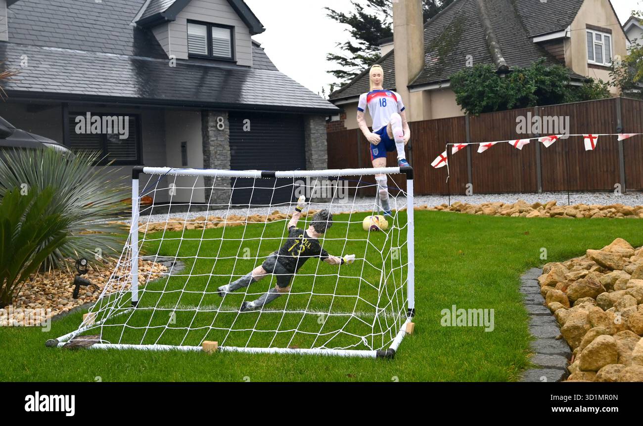 Worthing UK 29th October 2025 - A Scarecrow version of Chloe Kelly ...
