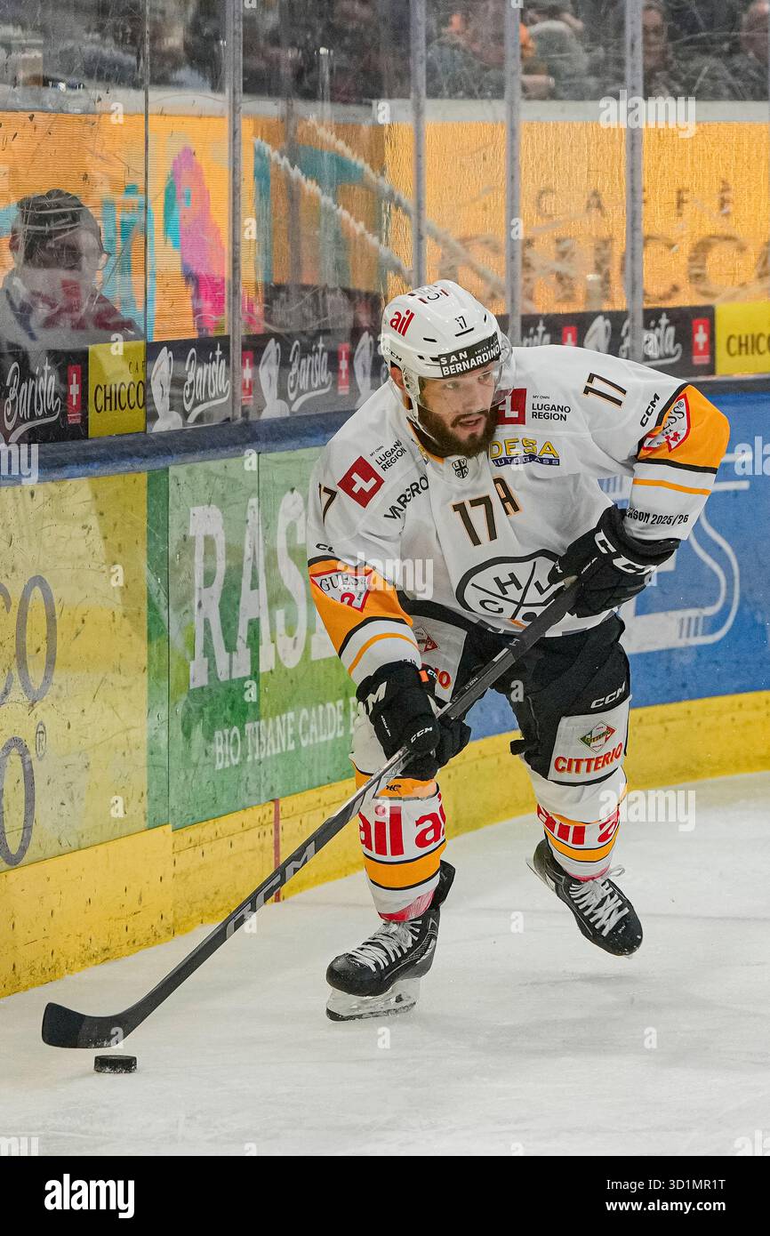 28/10/2025, Ambri, Gottardo Arena, NL: HC Ambri-Piotta - HC Lugano, #17 ...