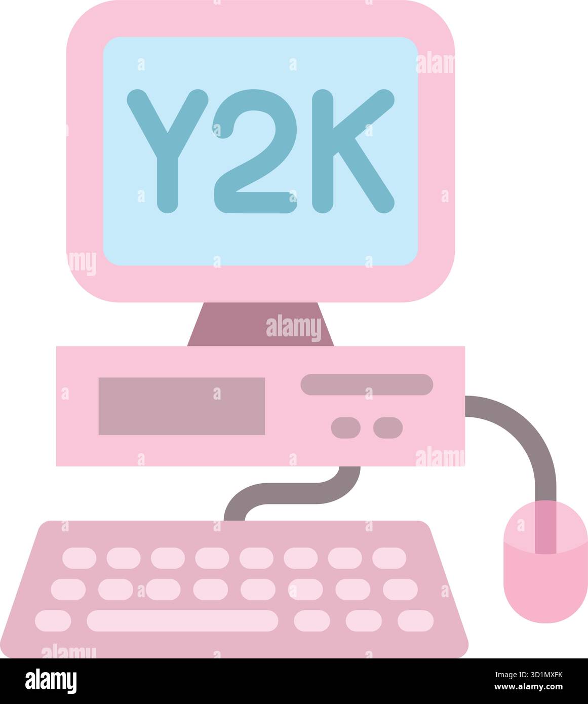 Y2K Desktop icon vector image. Suitable for mobile apps, web apps and ...