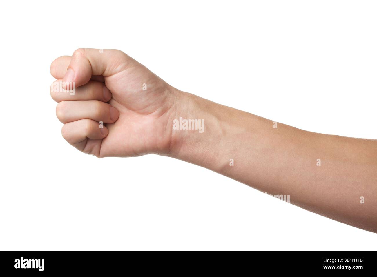 Hand closed fist gesture Cut Out Stock Images & Pictures - Alamy