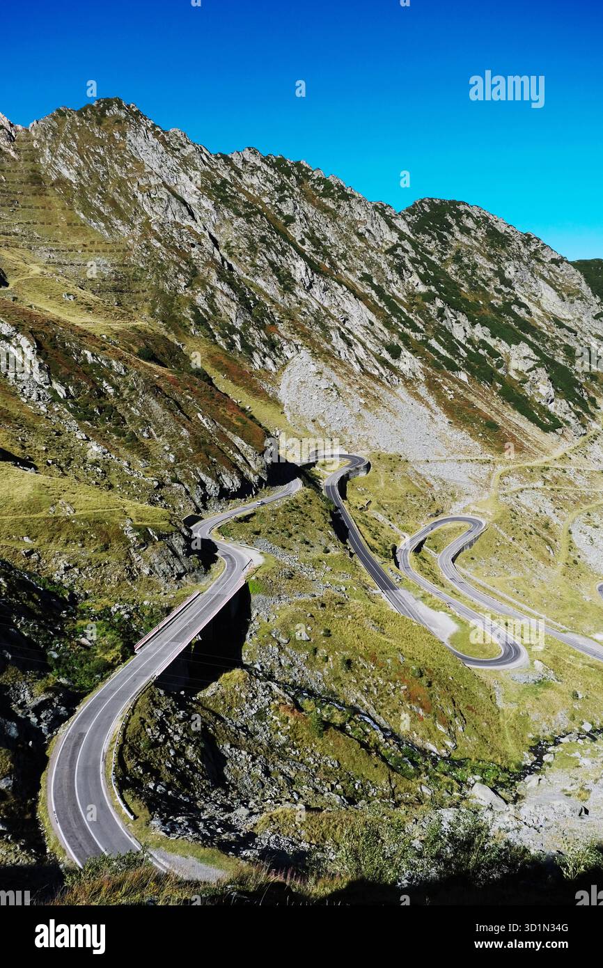 The most beautiful roads in Romania. Transfagaras. Fagaras mountains ...