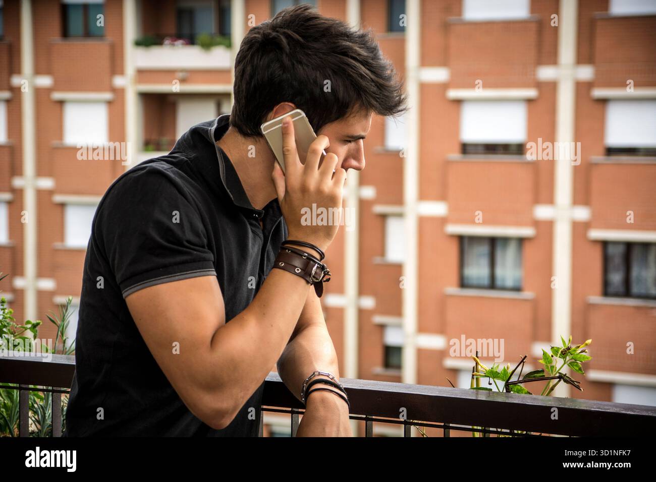 Portrait man talking teenager hi-res stock photography and images - Alamy