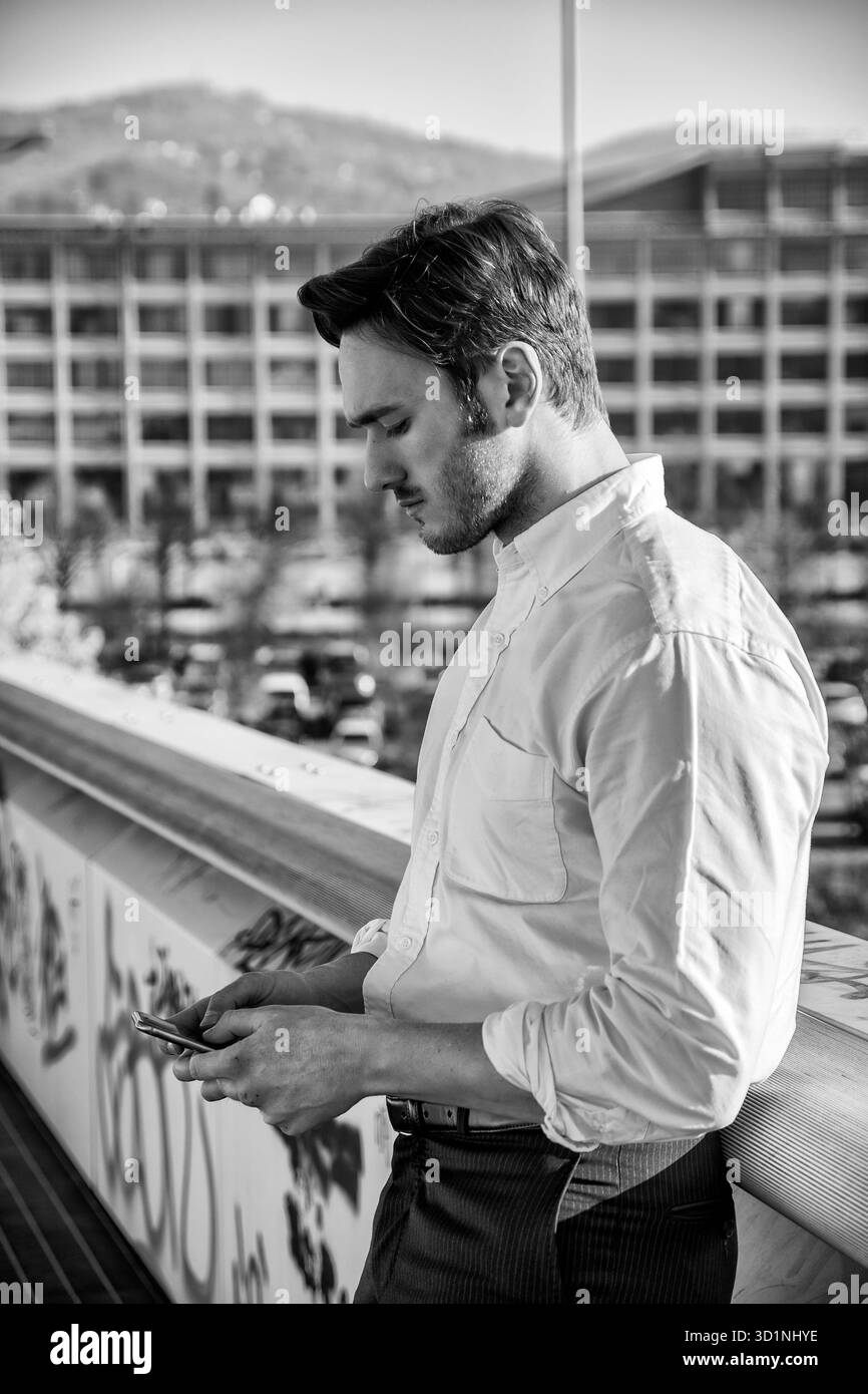 Using fashionable Black and White Stock Photos & Images - Alamy