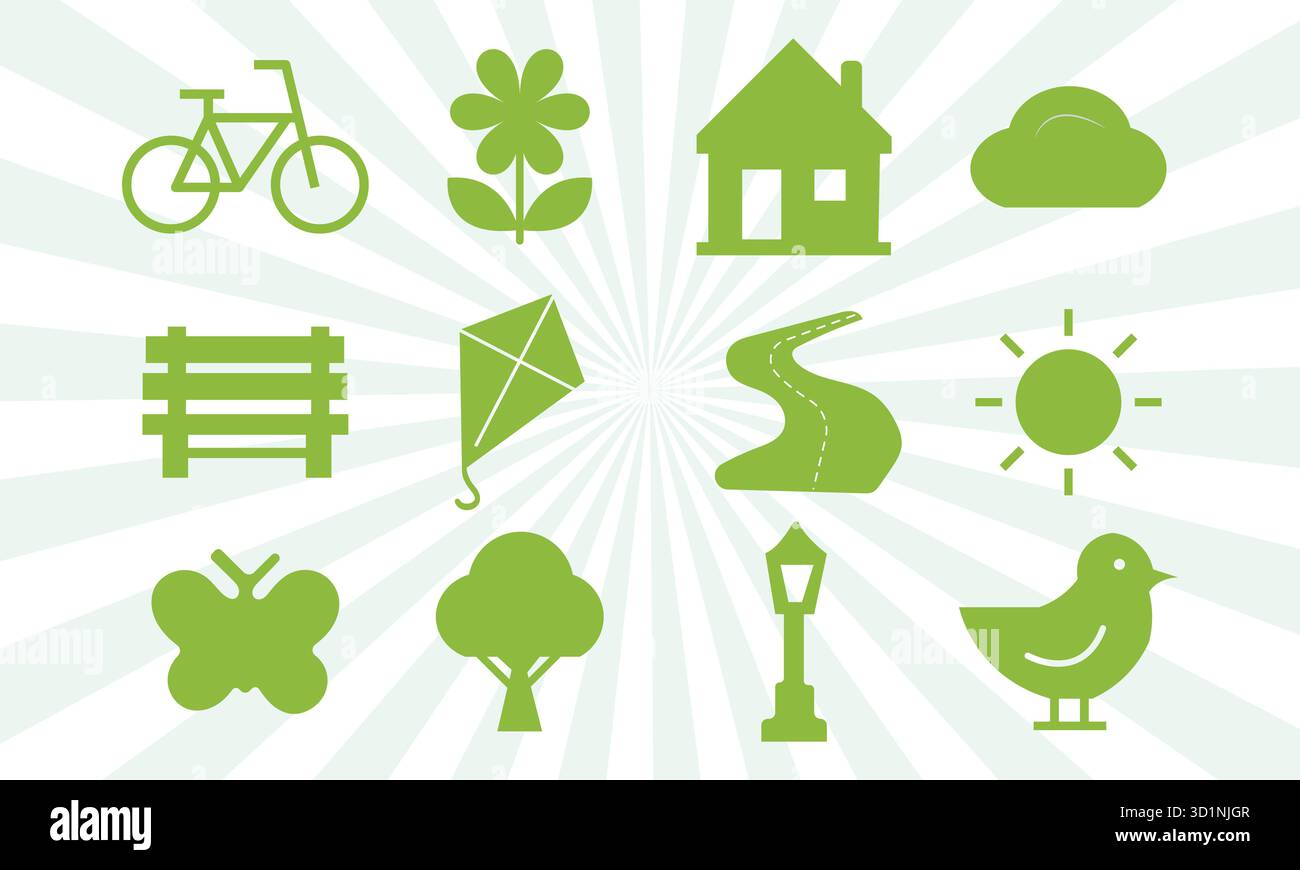 Butterfly white nature icons Stock Vector Images - Alamy