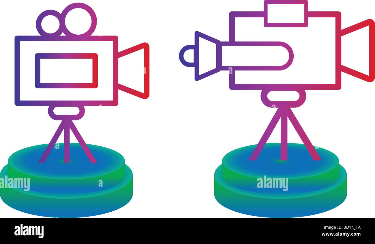 Camera operator film set Cut Out Stock Images & Pictures - Alamy