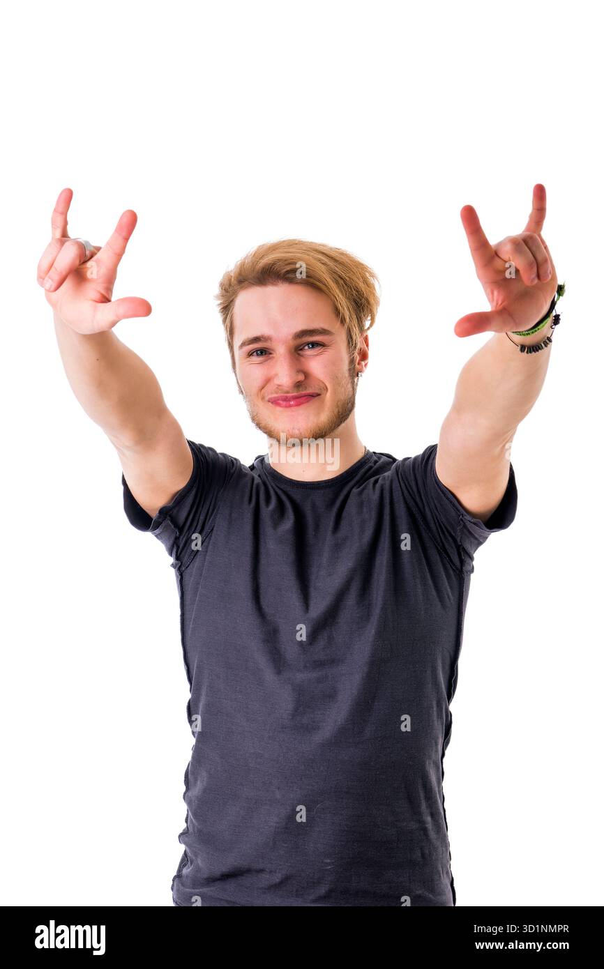 Young man horn hi-res stock photography and images - Alamy