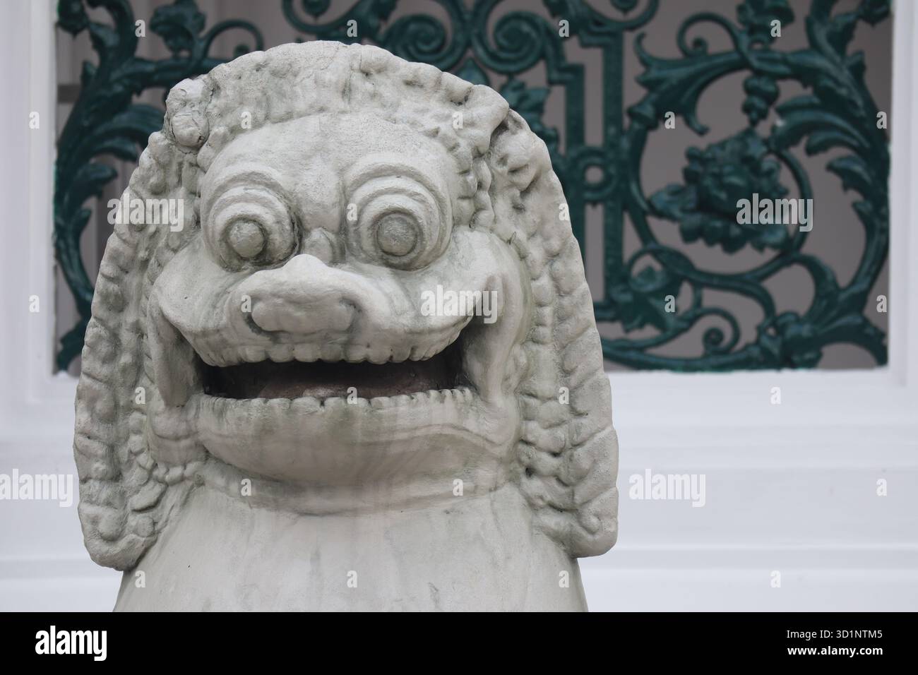 Ancient Thai Temple Guardian Statues and Mythical Figures Stock Photo ...