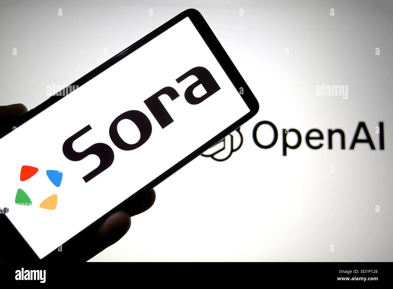 In this photo illustration, a SORA logo is seen displayed on a ...