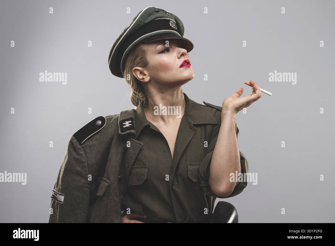 Smoking, Official German woman, representation of tyranny and ...