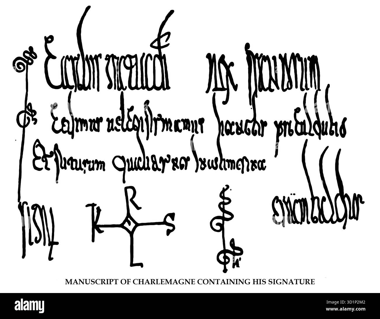 Charlemagne signature hi-res stock photography and images - Alamy