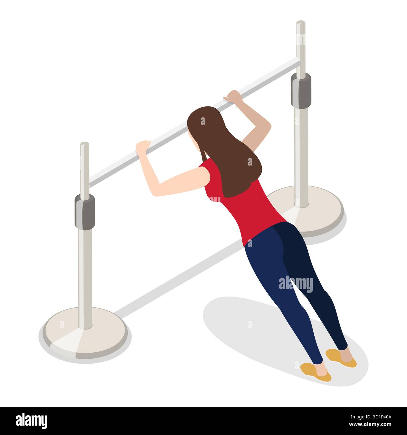 Gym character flat Cut Out Stock Images & Pictures - Alamy