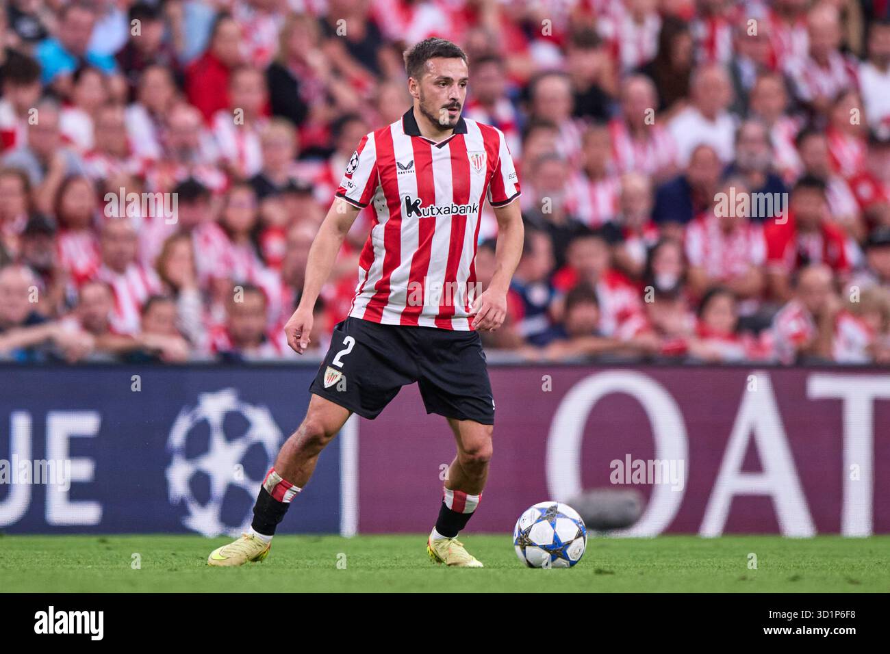 Andoni Gorosabel of Athletic Club during the UEFA Champions League ...