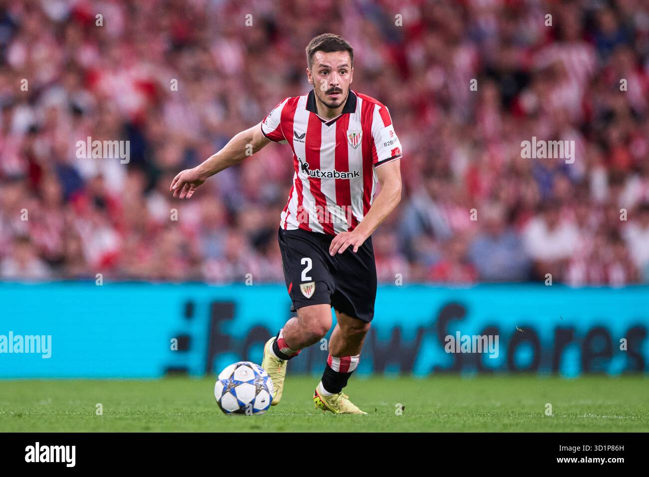 Andoni Gorosabel of Athletic Club during the UEFA Champions League ...