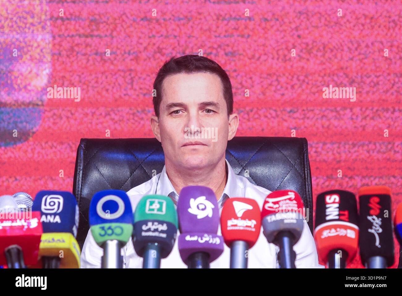 Osmar Loss Viera, the new head coach of Persepolis FC, attends the ...
