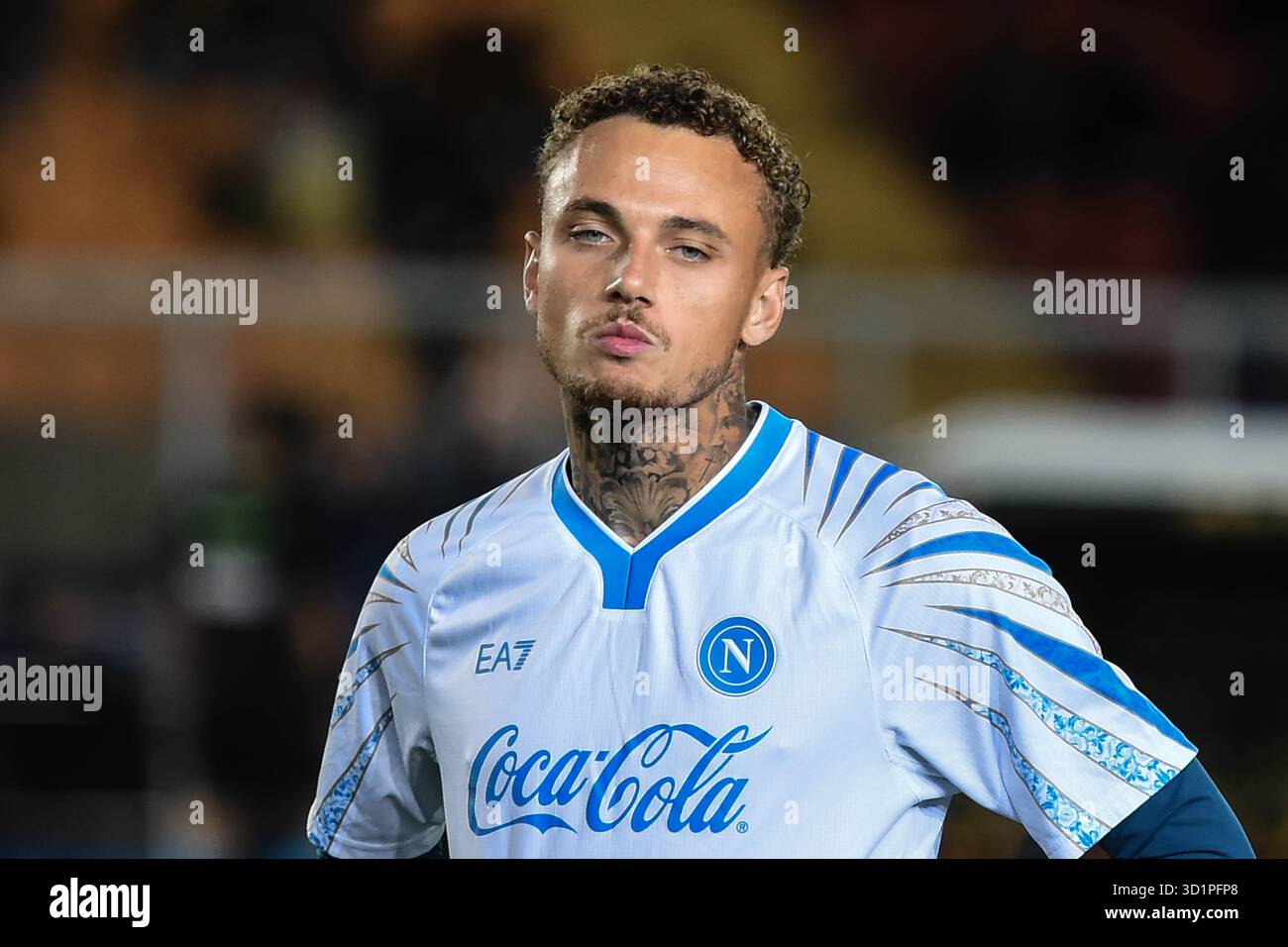Noa Lang of SSC Napoli before the Serie A Enelive betwee US Lecce vs ...