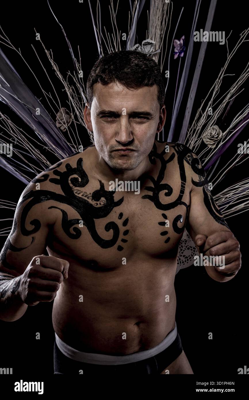 Safari. Young attractive retro model in old-fashioned wild clothing ...