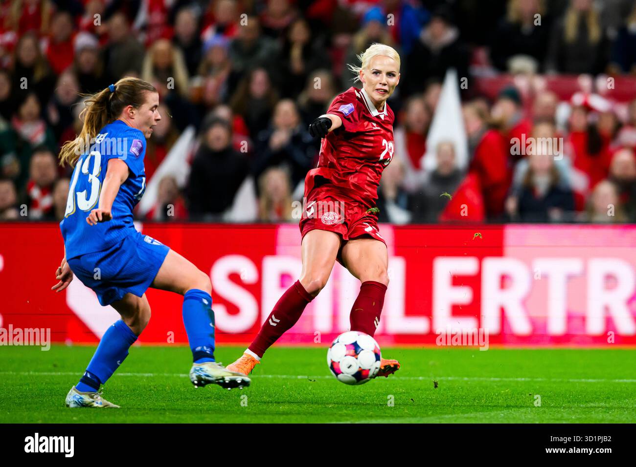 23 (DEN) - Sofie Svava, 13 (FIN) - Oona Siren. UEFA Womens Nation ...