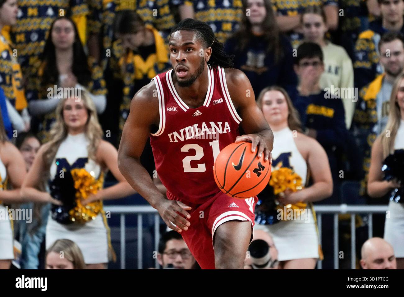 FILE - Indiana forward Mackenzie Mgbako (21), who has since transferred ...