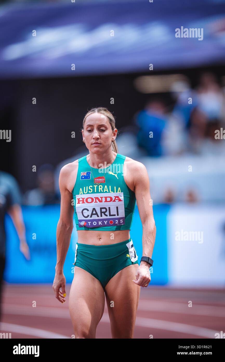 Sarah Carli participating in the World Athletics Championships in Tokyo ...