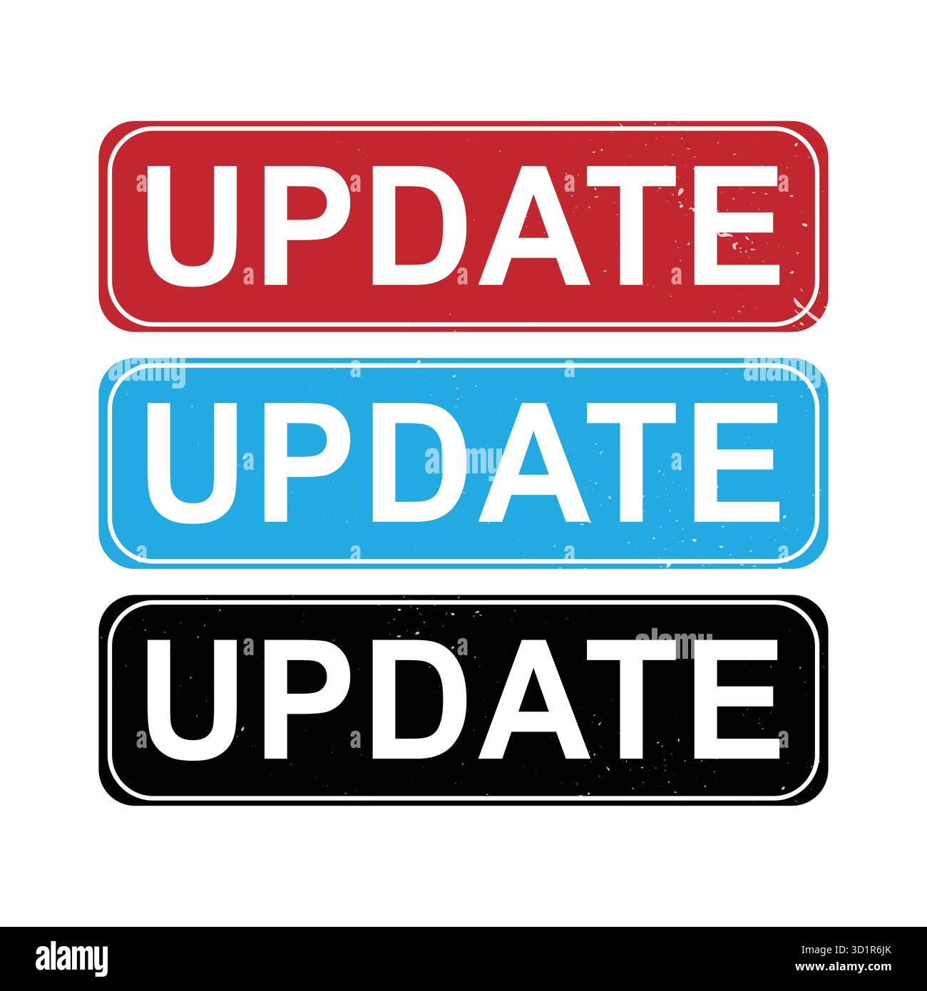 Update Notification Labels for Software and System Information Alerts Stock Vector Image & Art ...