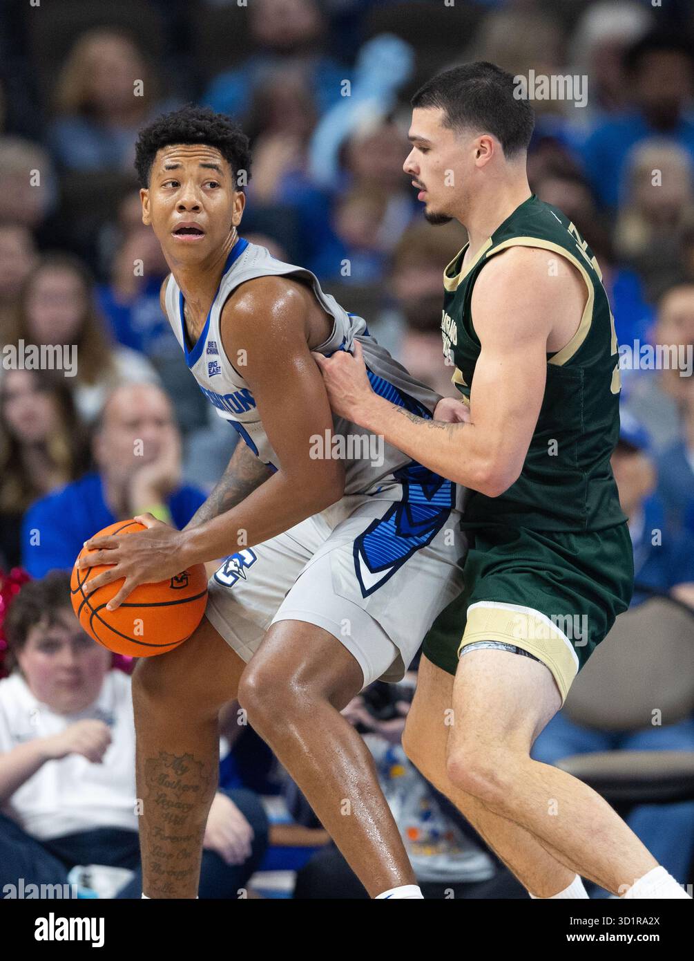 Creighton's Blake Harper, left, plays against Colorado State's Jevin ...
