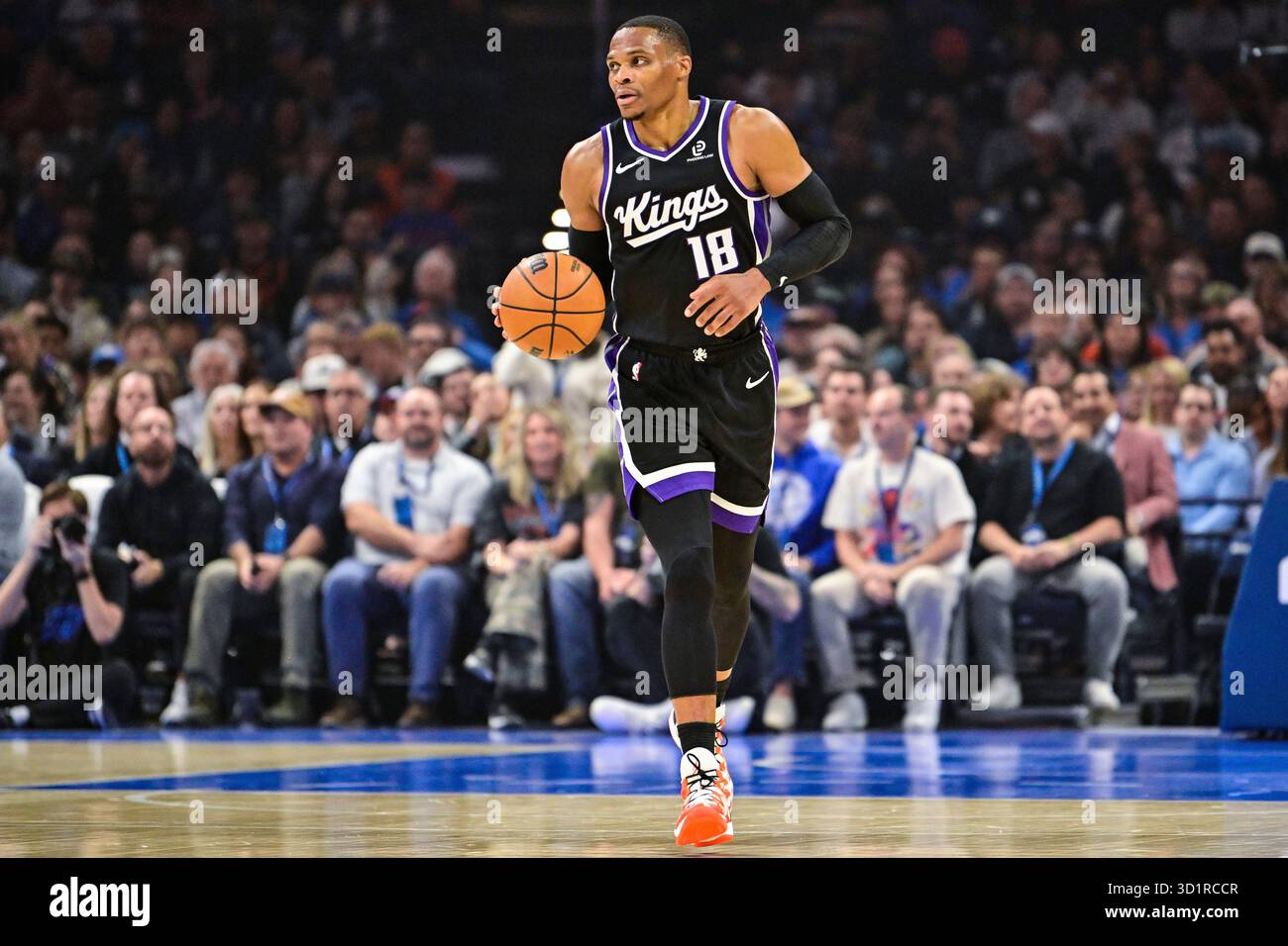 Sacramento Kings guard Russell Westbrook (18) drives the ball during ...